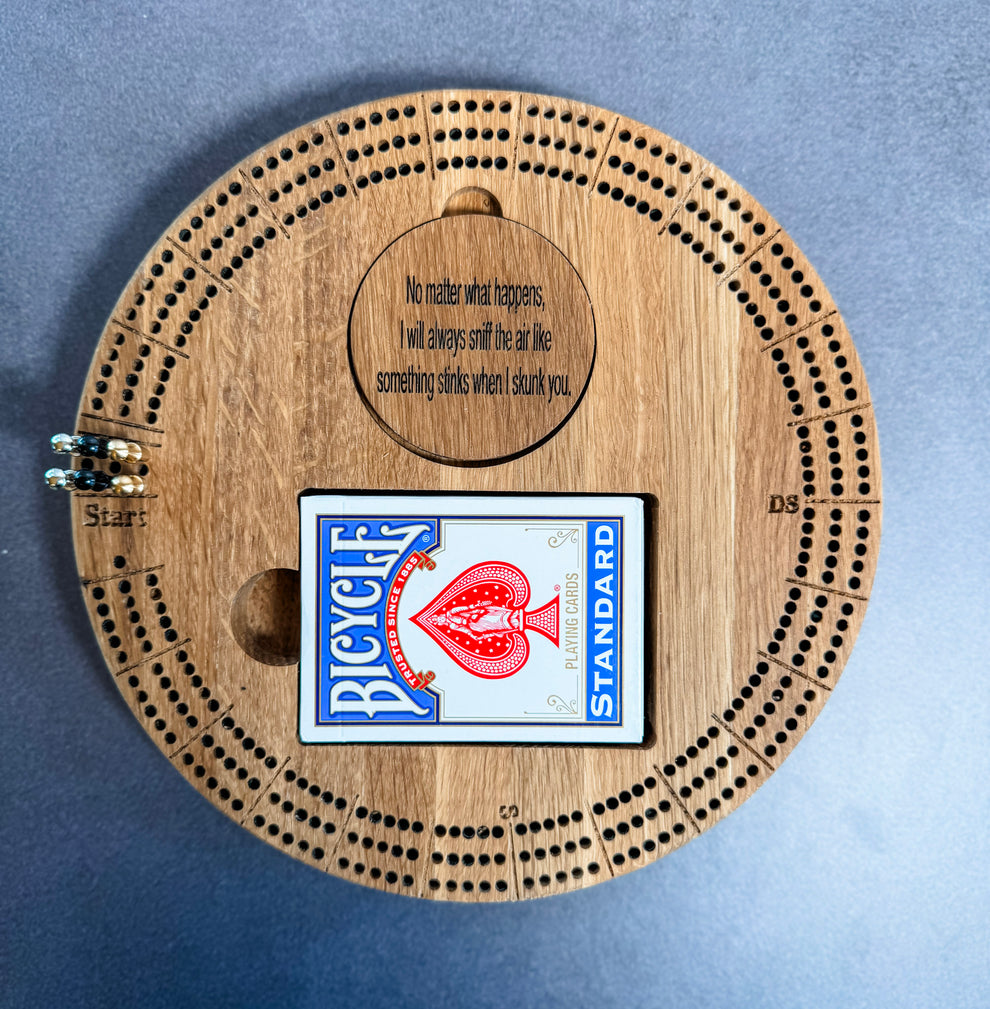Mini Circular Cribbage Board - Travel Size – Rowe Station Woodworks